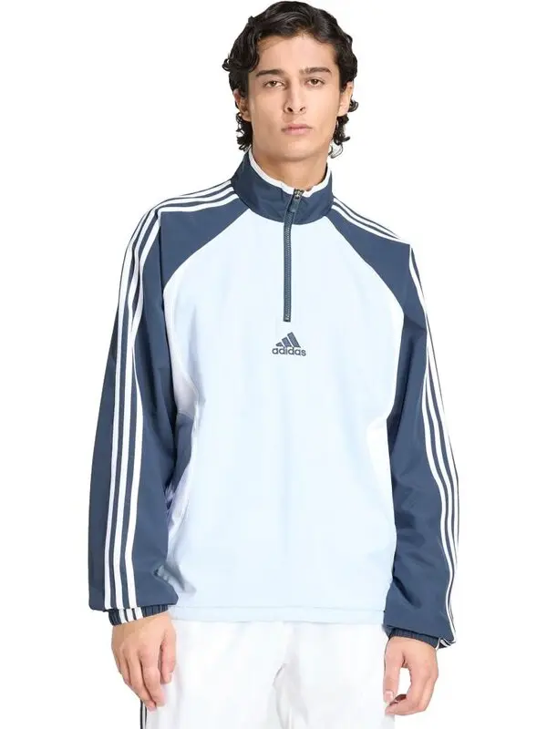Adidas Teamgeist Half Zip Sweatshirt - Crystal Sky