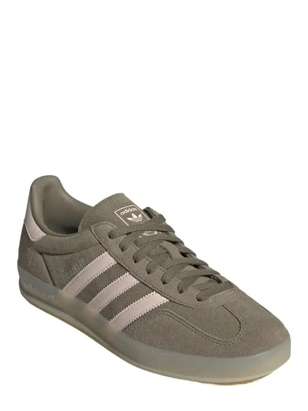 Adidas Gazelle Indoor Sneakers - Olive Strata / Wonder Quartz / Clay