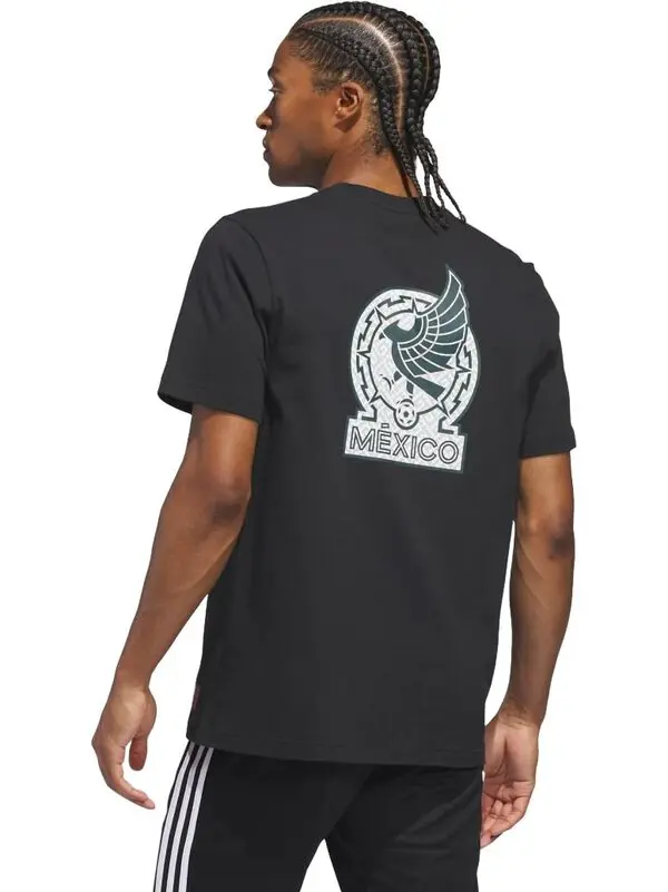 Adidas World Cup 26 Mexico Away Graphic Tee - Black