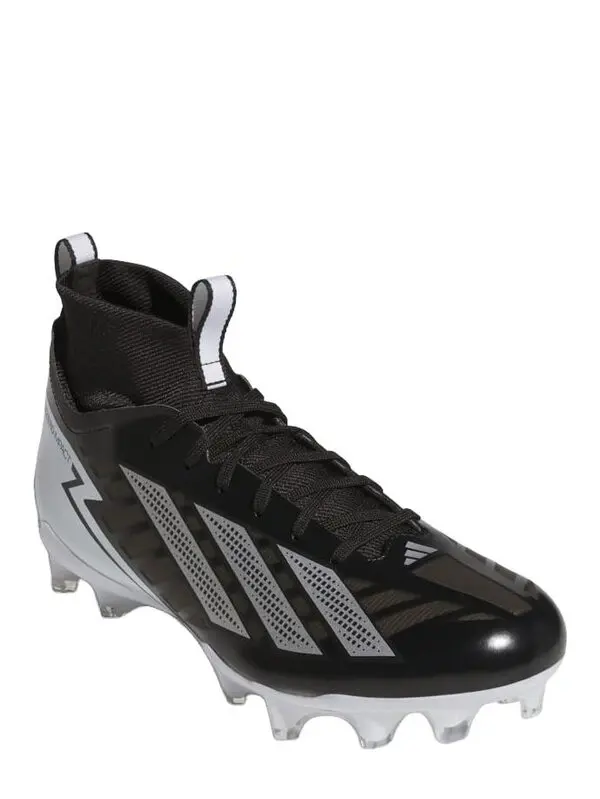 Adidas Adizero Impact Ii Football Cleats - Core Black / Silver Metallic / Cloud White
