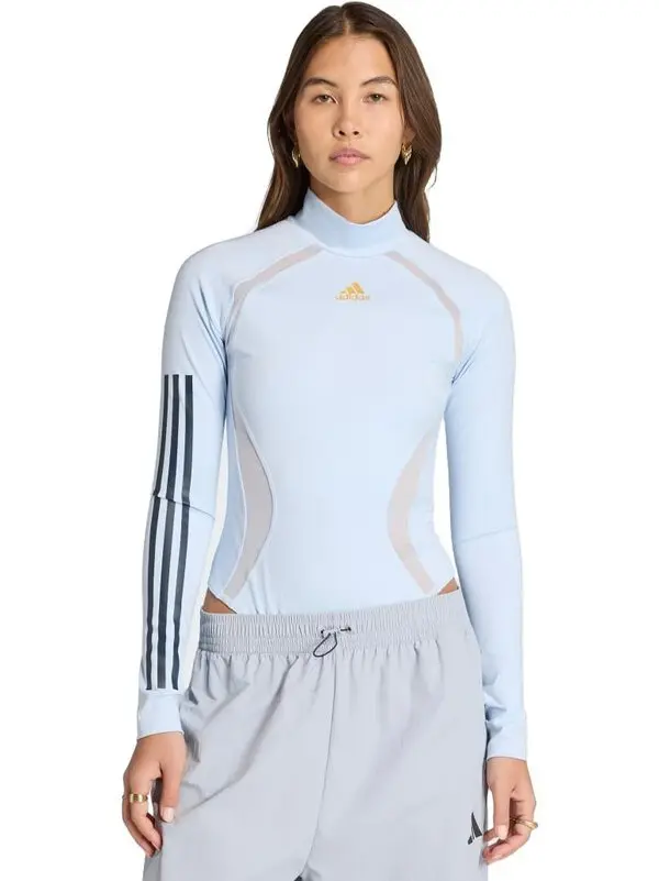 Adidas Teamgeist Long Sleeve Bodysuit - Crystal Sky