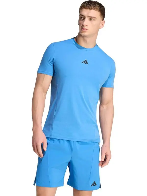 Adidas Designed For Training Workout Tee - Ray Blue