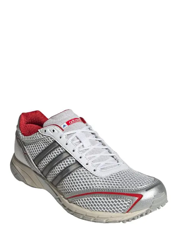 Adidas Adizero Adios Og Sneakers - Silver Metallic / Core Black / Better Scarlet
