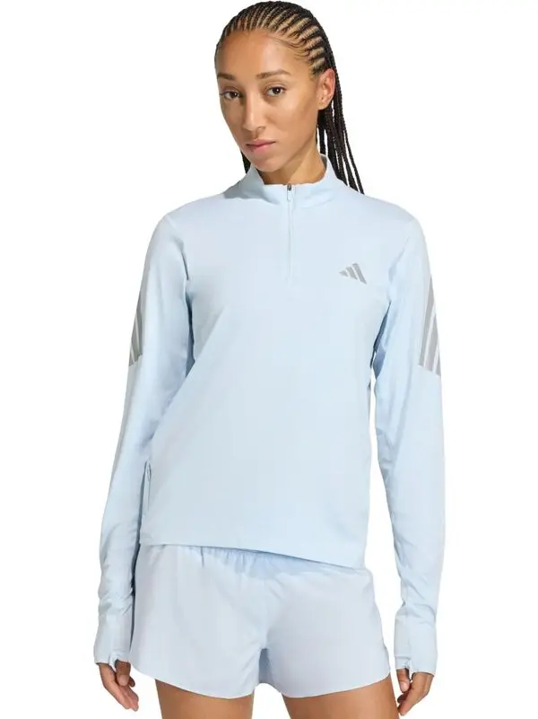 Adidas Adi365 Iconic Running 1/2 Zip Jumper - Crystal Sky