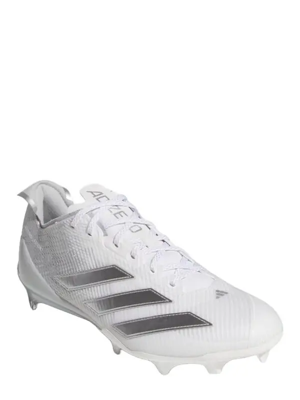 Adidas Adizero Electric Ii Football Cleats - Cloud White / Silver Metallic / Cloud White