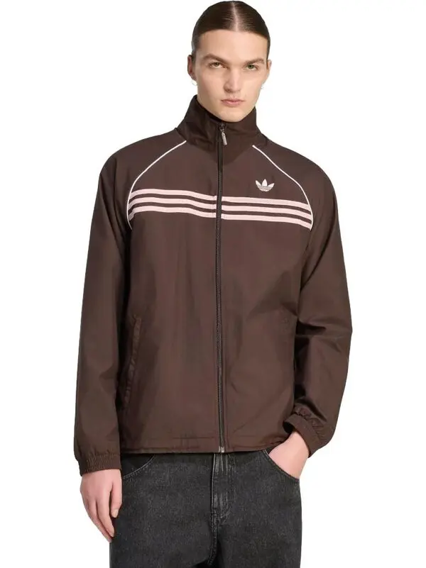Adidas Chest Stripes Track Top - Aurora Coffee