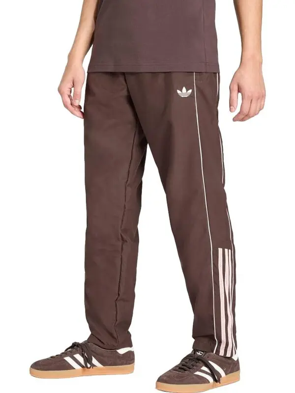 Adidas Half Stripes Track Pants - Aurora Coffee