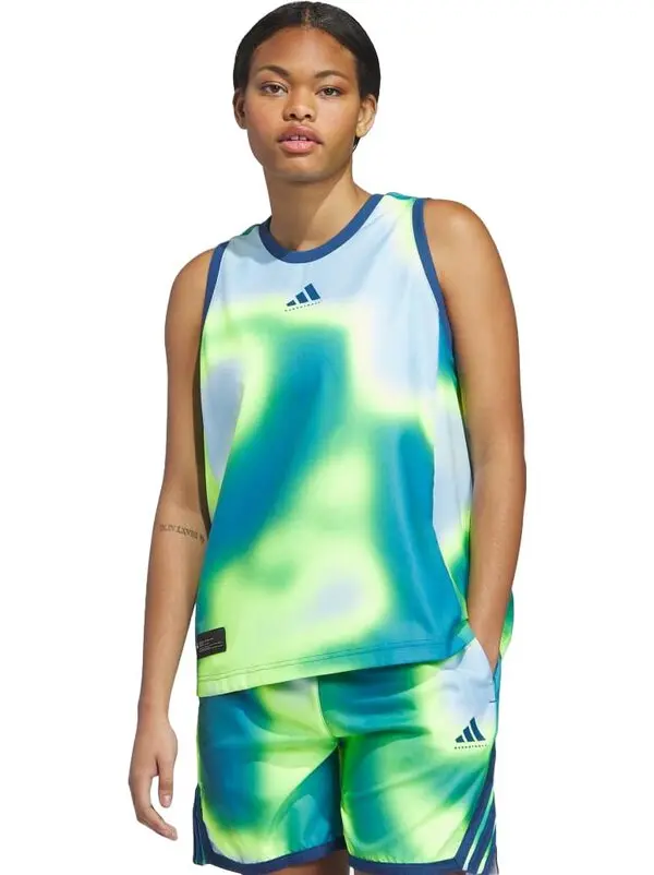 Adidas Crazy Lite Aop Tank Top - Dusky Petrol