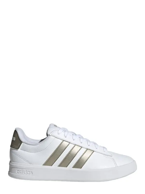 Adidas Grand Court 3.0 Shoes - Cloud White / Cyber Metallic / Cloud White