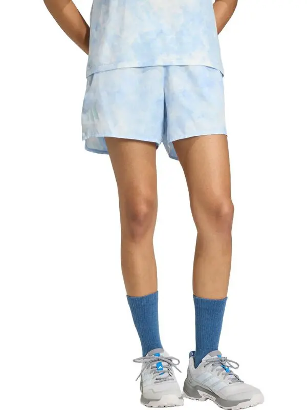 Adidas Terrex Multi Spray Dye Clima365 Shorts - White / Glow Blue