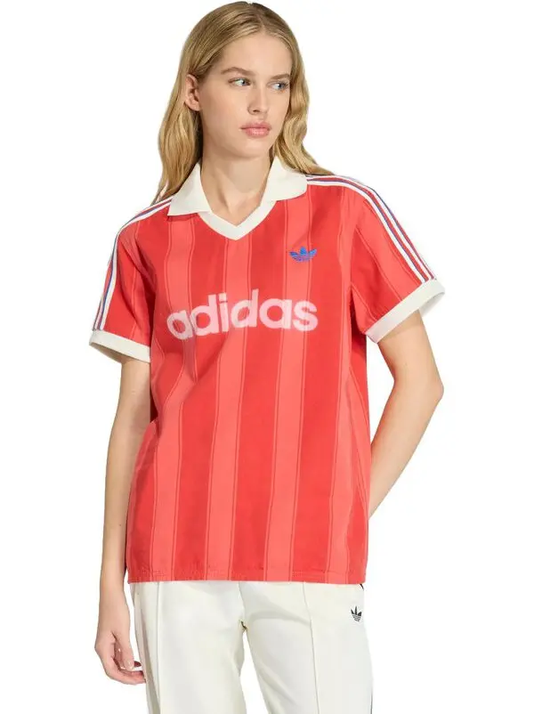 Adidas Twill Soccer Jersey - Semi Lucid Red