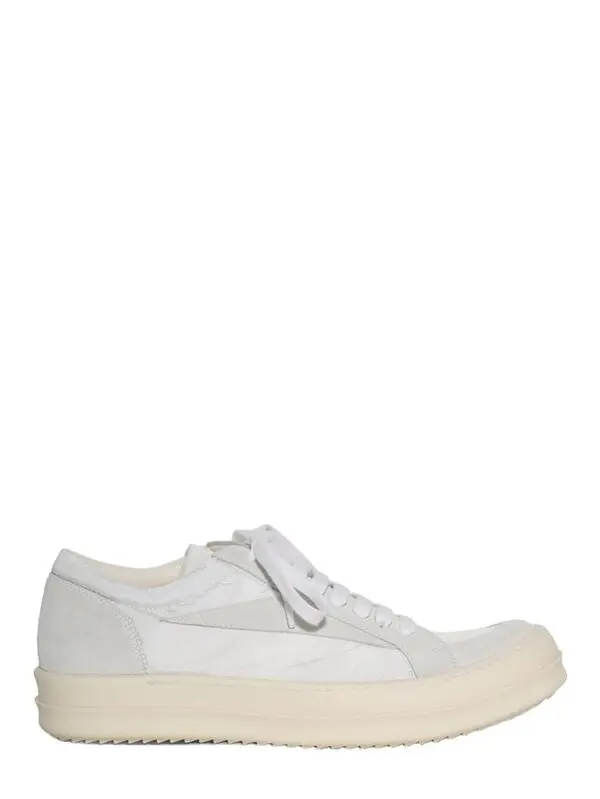 Rick Owens Temple Vintage Low-top Sneakers - White