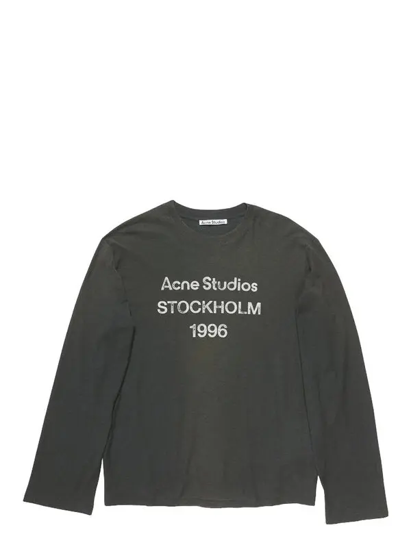 Acne Studios 1996 Logo Long Sleeve Tee - Black