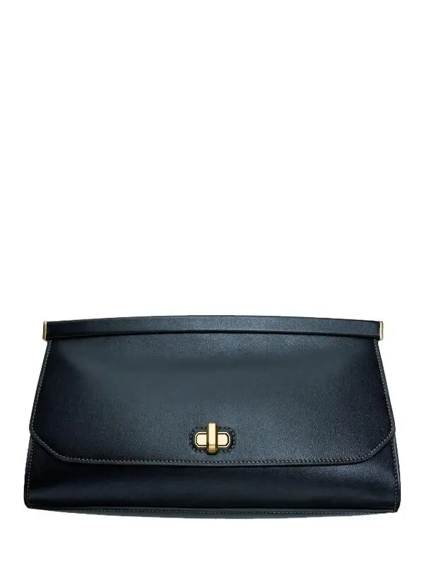 ME+EM Tailored Leather Clutch - Black