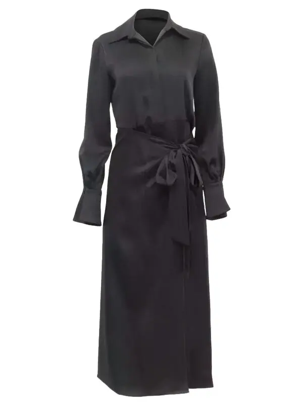 Simkhai Samba Belted Midi Dress - Black