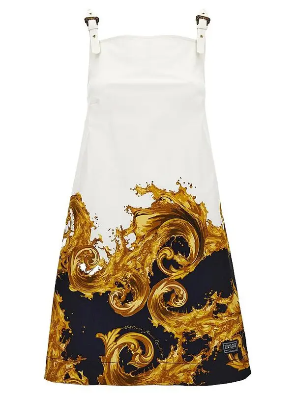 Versace Wave Mini Dress - White