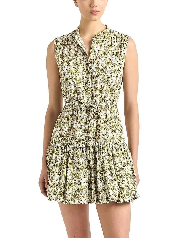 Derek Lam 10 Crosby Briar Printed Dress - Green/pink