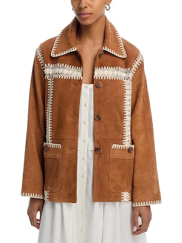 Sea Irena Suede Jacket - Camel