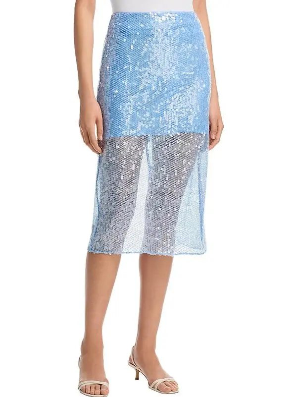 Veronica Beard Allora Skirt - Blue Jay