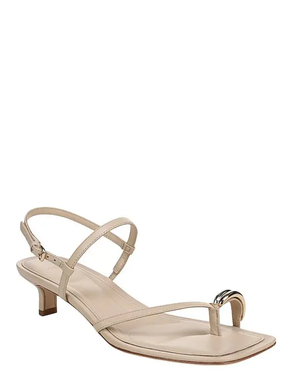 Vince Polli Kitten Heel Sandals - Birch Sand