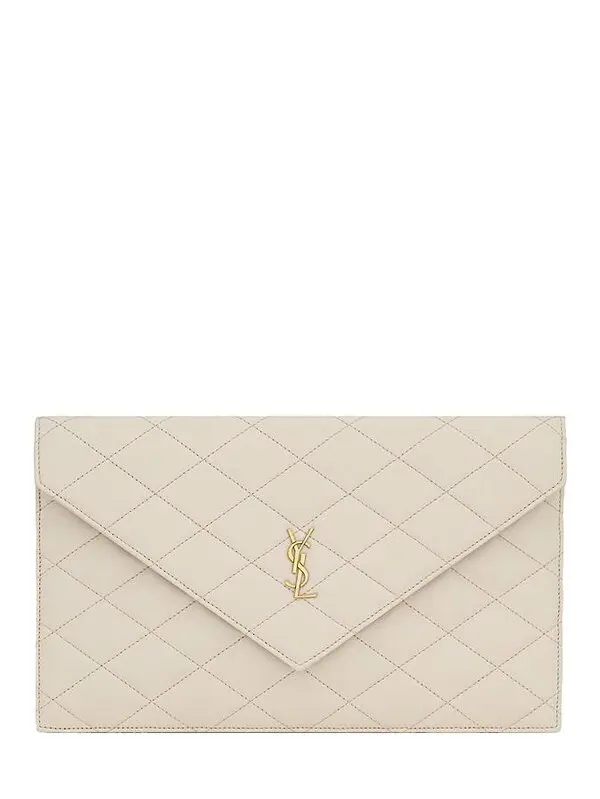 Saint Laurent Paris Pouch - Blanc Vintage