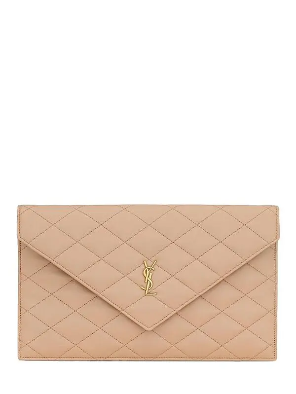 Saint Laurent Paris Pouch - Clear Beige