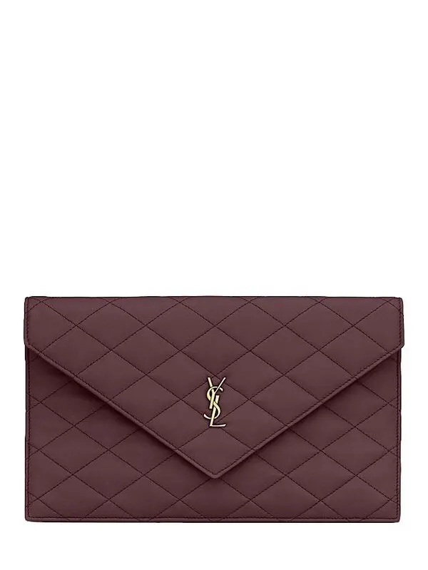 Saint Laurent Paris Pouch - Rouge Cabernet