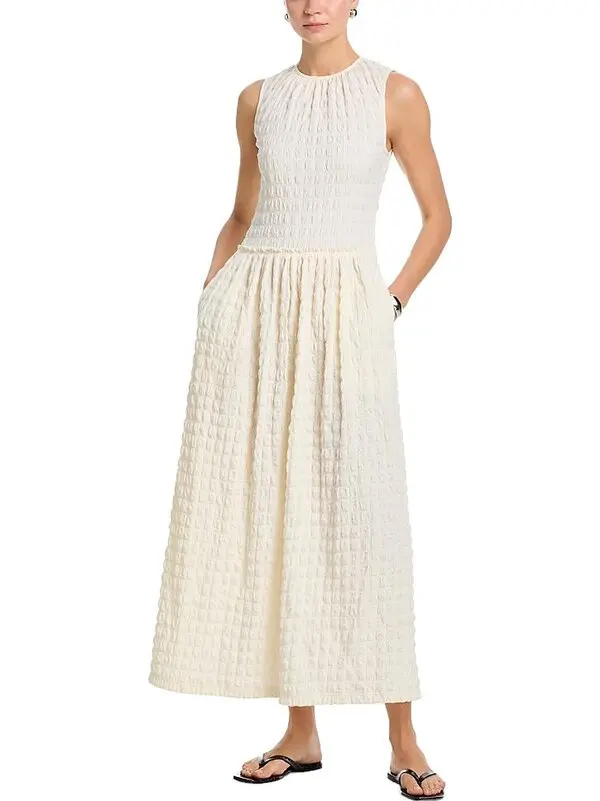 Proenza Schouler White Label Zoira Textured Dress - Off White