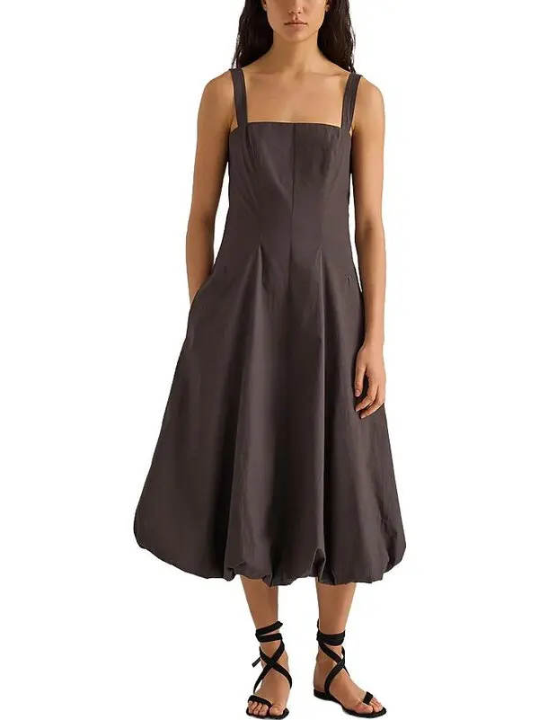 Proenza Schouler White Label Ella Midi Dress - Coffee