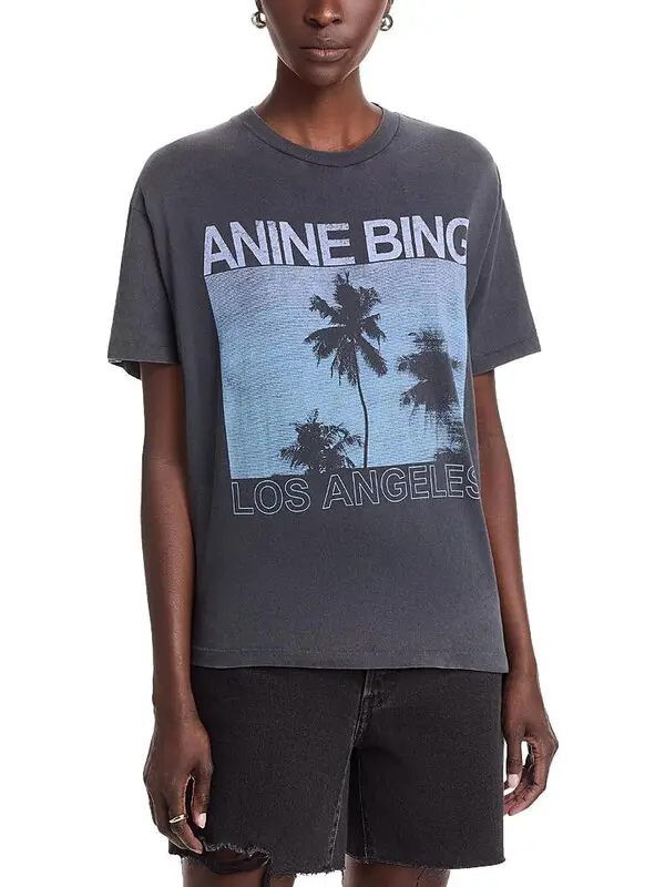 ANINE BING Cade Palms Tee - Grey