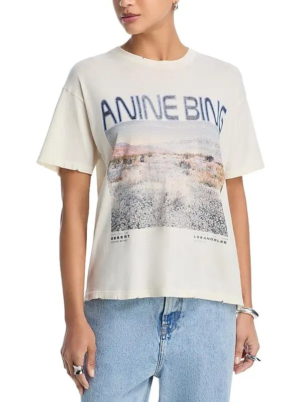 ANINE BING Cade Wildflowers Tee - Off White