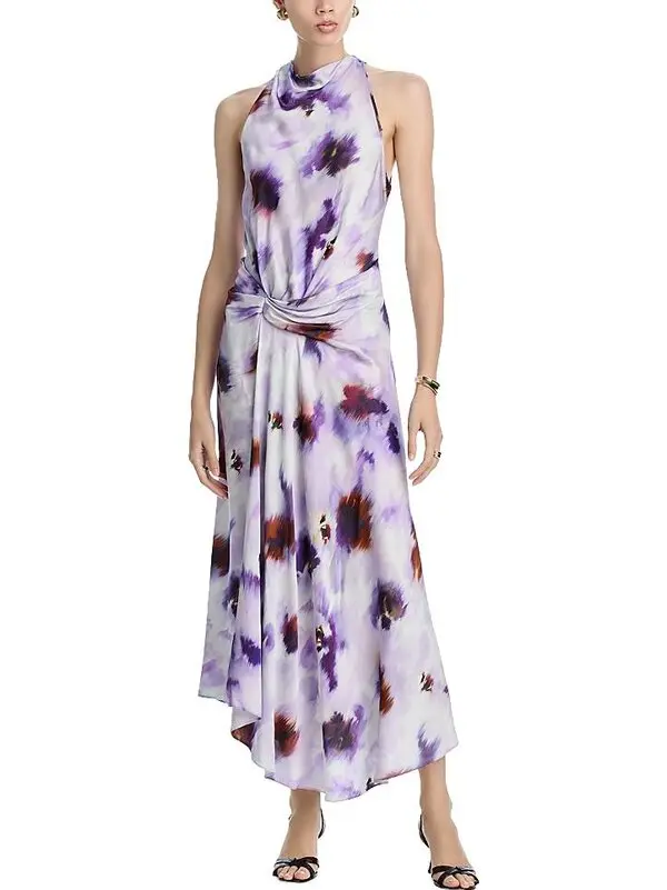 A.L.C. Skylar Printed Dress - Lilac Multi