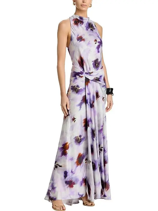 A.L.C. Skylar Printed Dress - Lilac Multi