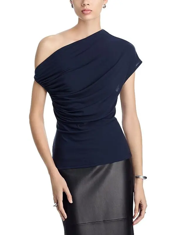 A.L.C. Halle Asymmetrical Top - Night Blue