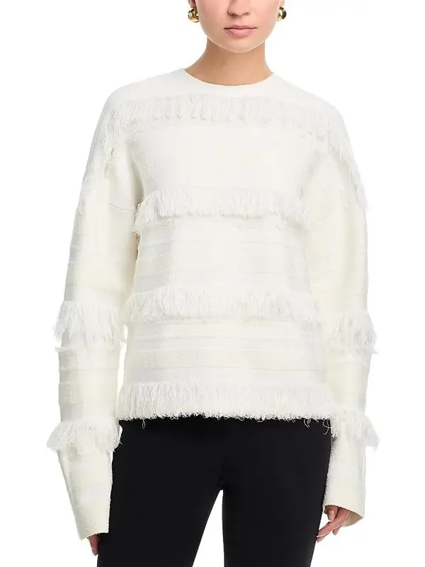 Simkhai Carrick Crewneck Sweater - Ivory Stripe