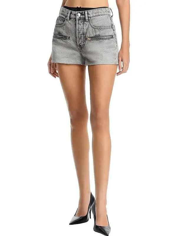 Alexander Wang Denim Shorts - Washed Green