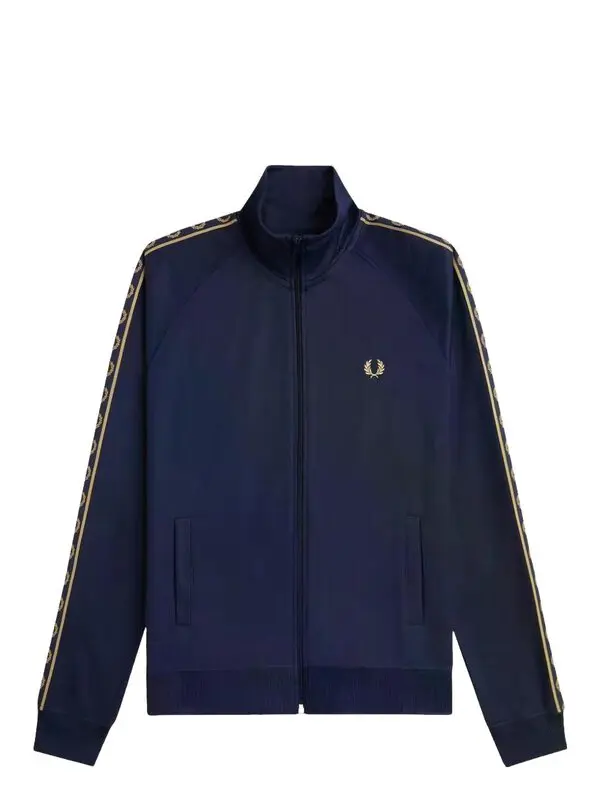 Fred Perry Embroidered Zip-up Track Jacket - Blue