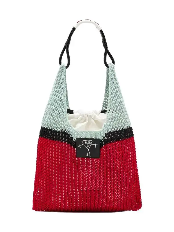 Plan C Mesh Shoulder Bag - Red