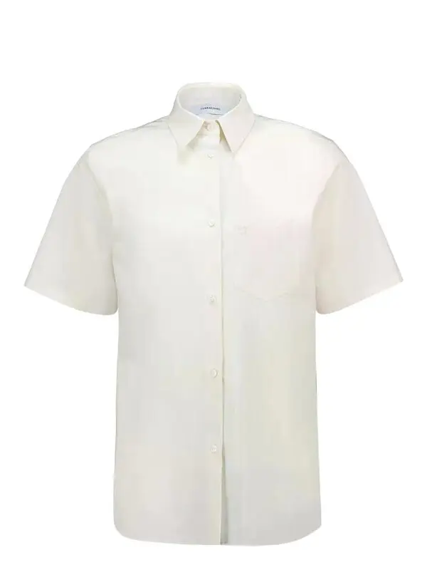 FERRAGAMO Pocket Short-sleeve Shirt - Neutrals