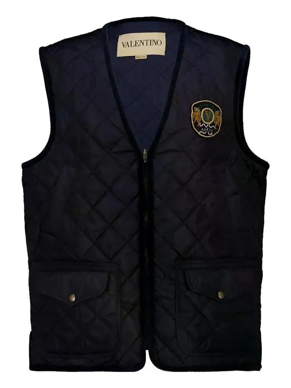Valentino Garavani Quilted Gilet - Blue