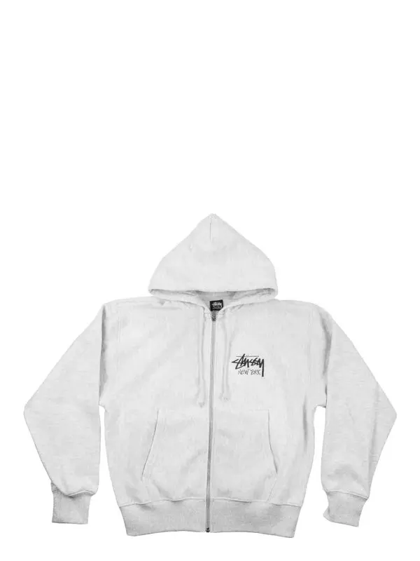 StÜssy Zip-up Hooded Jacket - Grey