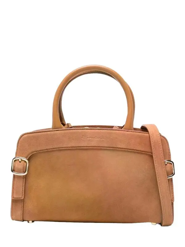 Santoni Buckle-detail Tote - Brown