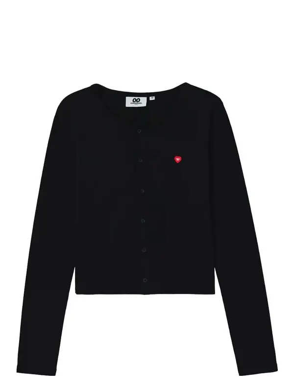 CHOCOOLATE Heart-detail Cardigan Set - Black
