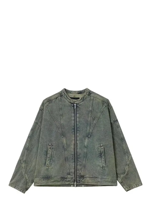 FIVE CM Zip-up Denim Jacket - Blue