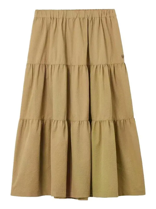 CHOCOOLATE Tiered Skirt - Neutrals