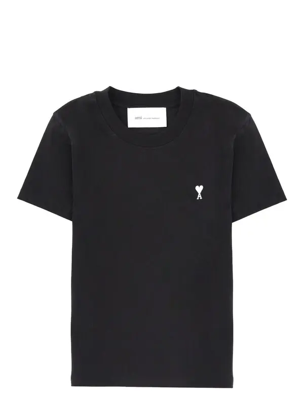 Ami T-shirt With Logo - Black