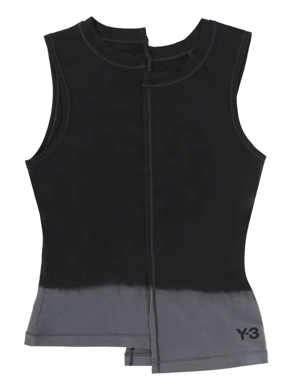 Y3 Dip Dye Tank Top - Black