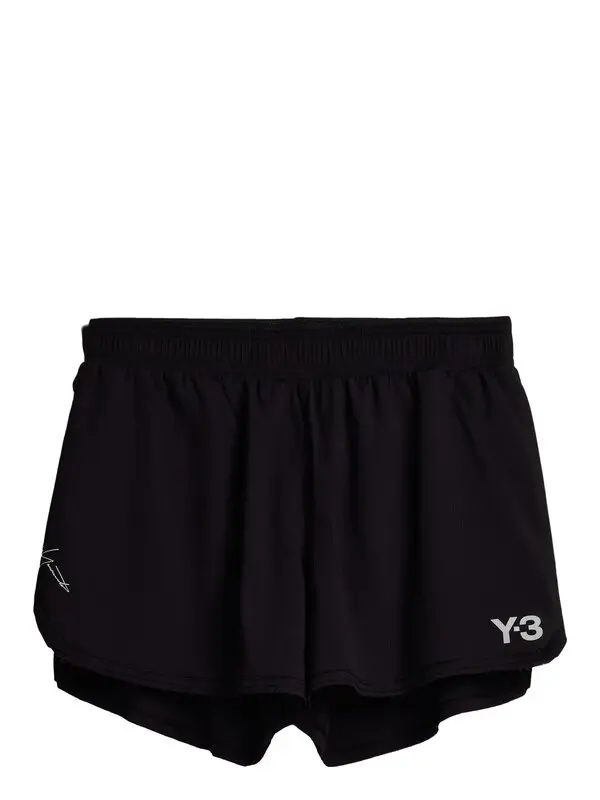 Y3 Shorts With Logo - Black