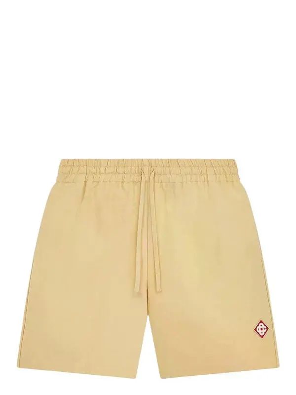 Casablanca Cotton Monogram-jacquard Shorts - Neutrals