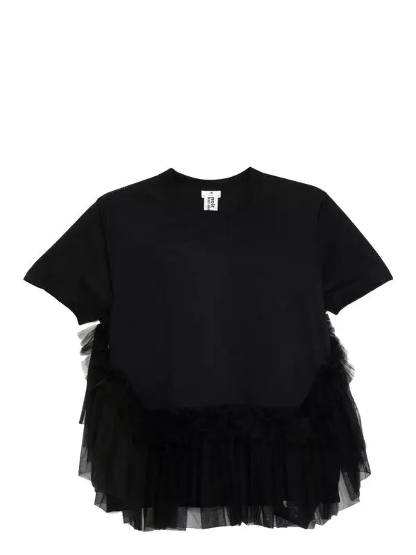 Noir Kei Ninomiya Ruffled T-shirt - Black